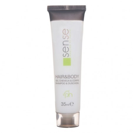 Hotelkosmetik Set SENSE Shampoo und Gel Tube 35ml 100Stk. und Seife 15g ...
